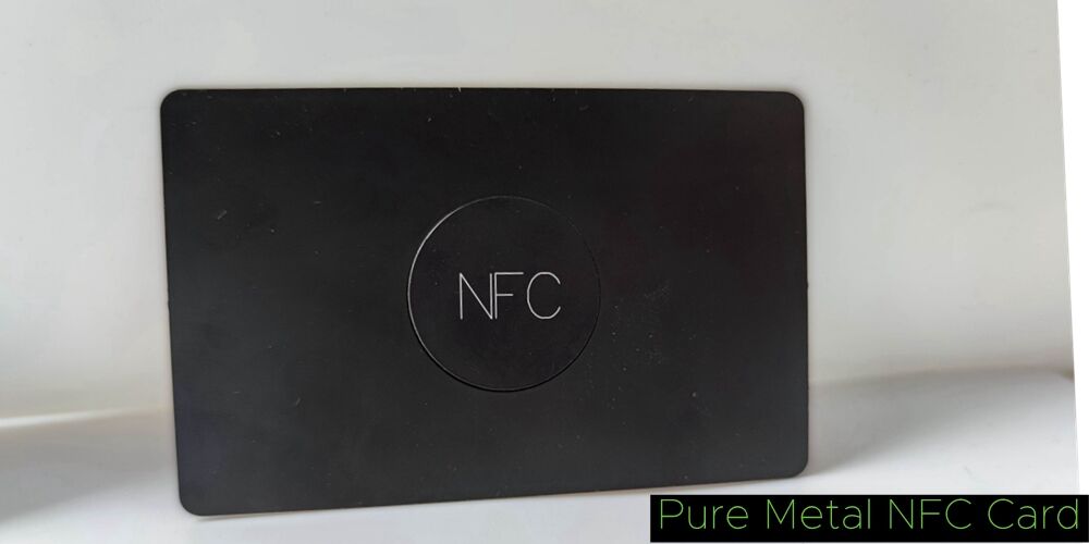 NFC Metal card is made of high quality pure stainless metal and chips